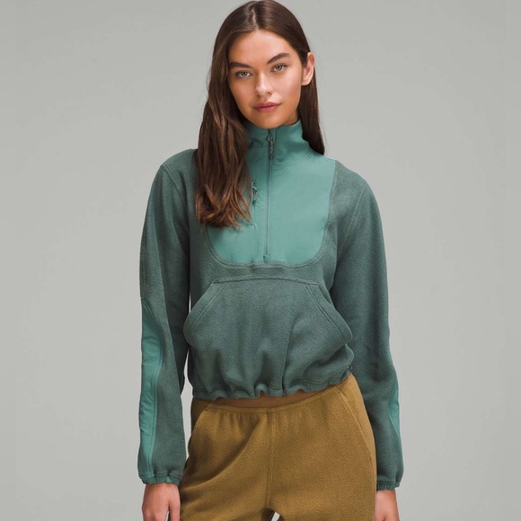lululemon athletica | Tops | Lululemon Fleece Ripstop Hiking Pullover ...